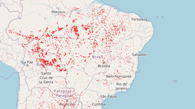 Mapa das queimadas no Brasil em 2024: veja os locais atingidos