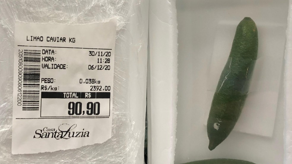 Conheça o limão-caviar, fruta exótica que pode custar mais de R$ 2 mil ...