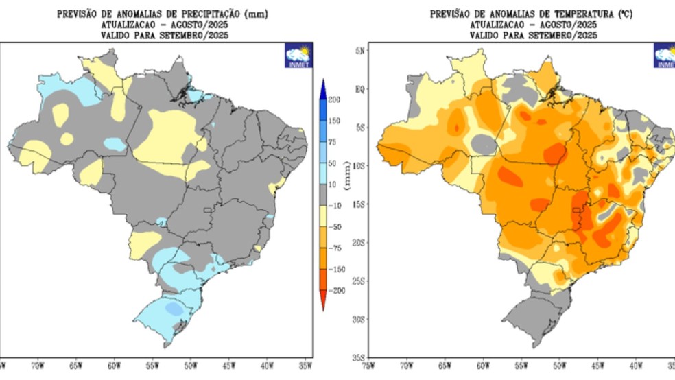 Veja como será o clima em setembro no Brasil