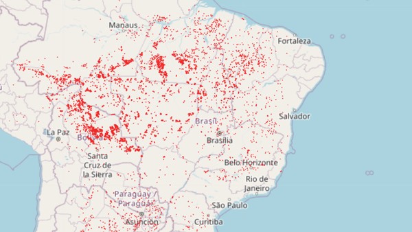 Mapa das queimadas no Brasil em 2024: veja os locais atingidos