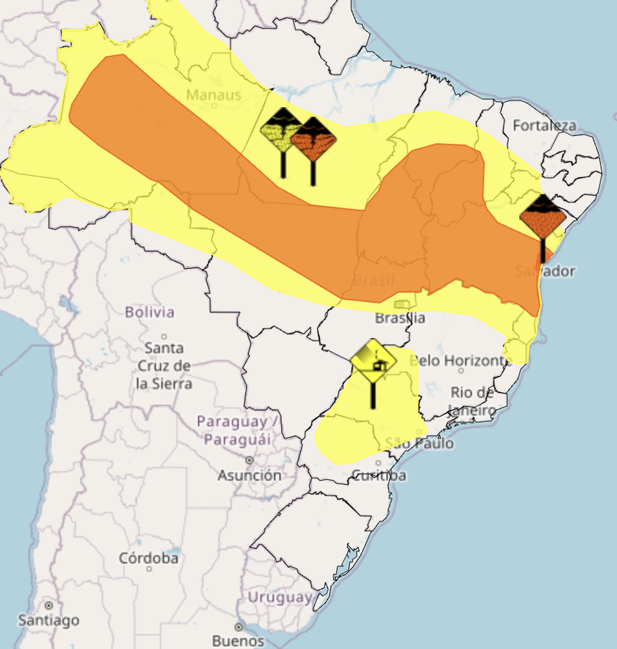 Frio segue no Sul e Sudeste nesta terça-feira